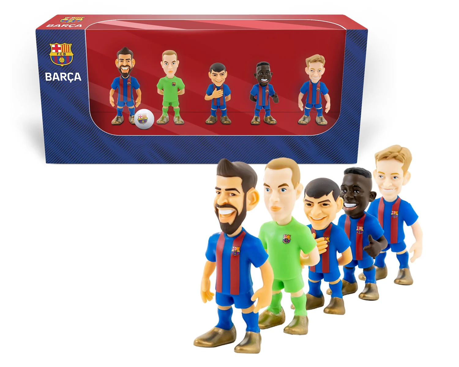 FC Barcelona Minix 5db-os figura csomag 6cm | Fanbase webshop