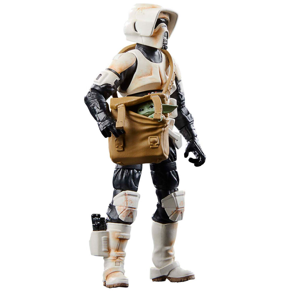 Star Wars the Mandalorian Speeder Bike Scout Trooper & Grogu figura 9cm ...