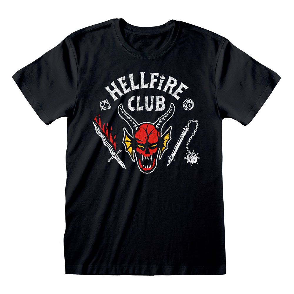 Stranger Things Hellfire Club Logo Black póló | Fanbase webshop
