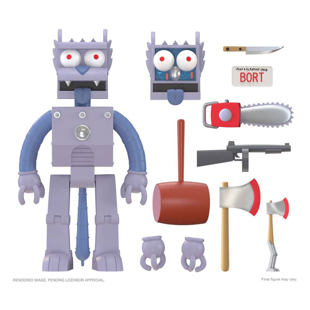 The Simpsons Ultimates Robot Scratchy akciófigura 18 cm | Fanbase webshop